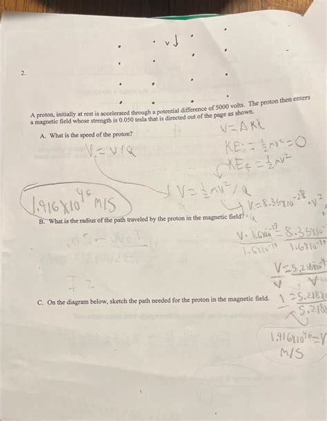 Solved A Proton Initially At Rest Is Accelerated Through A Chegg Com