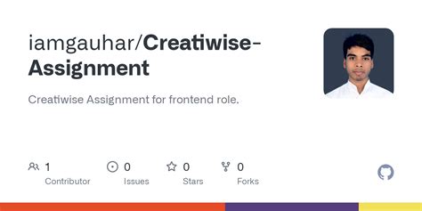 Creatiwise Assignmentindexhtml At Main · Iamgauharcreatiwise Assignment · Github