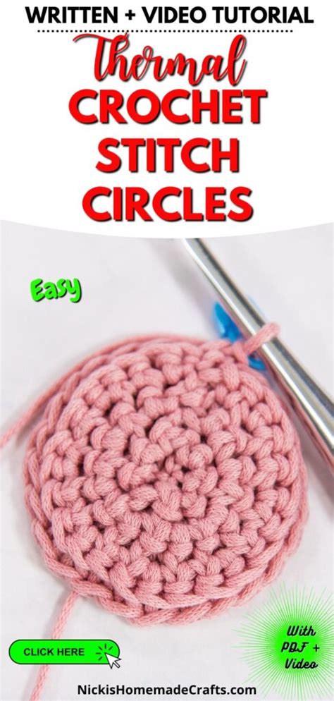 Thermal Crochet Circles Easiest And Best Tutorial Nickis Homemade