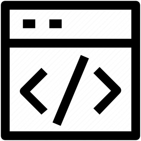 Application Codes Html Programming Web Icon
