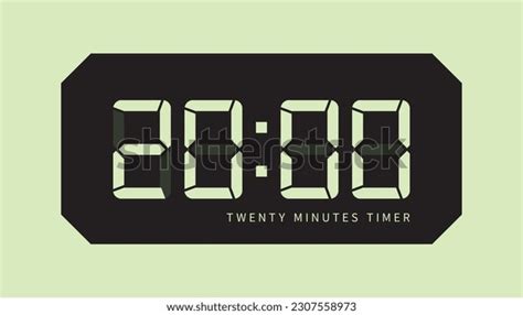 20 Minute Timer Digital Clock Icon Stock Vector Royalty Free 2307558973 Shutterstock
