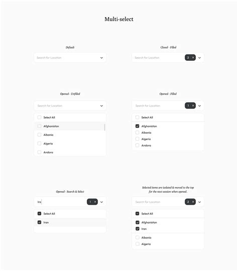Multi Select Dropdown Design By Sheida Shakeri On Dribbble