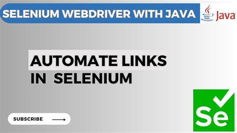 Selenium Webdriver Tutorial 11 How To Automate Links Using Selenium