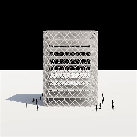 Wavy Ribbon Facade Rhino Grasshopper Behance