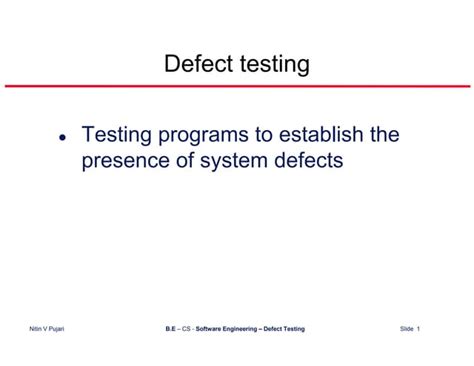 Defect Testing Pdf Computer Software And Applications Computing
