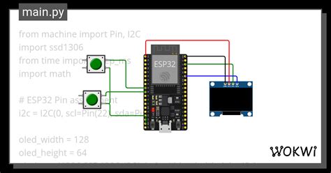Esp32 Micropython Ssd1306 Copy Wokwi Esp32 Stm32 Arduino Simulator