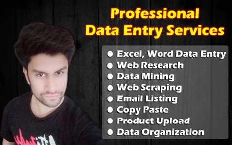 Do Excel Word Spreadsheet Data Entry Web Scraping Typing By