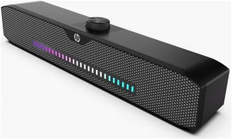 Hp Dhs Wired Led Computer Speaker X W Rated Power Mm Jack Audio Usb Power Supply