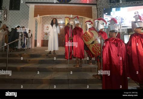 Serrinha Bahia Brazil April 6 2023 Fogareu Procession Marks Holy