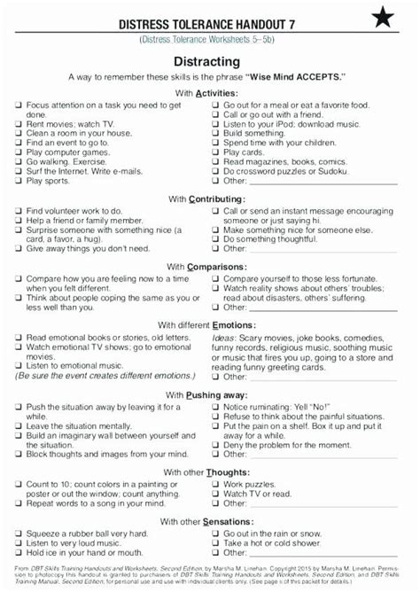 Impulse Control Worksheets Printable Impulsivity Worksheets Therapy Worksheets Distress