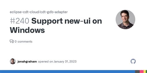 Support New Ui On Windows · Issue 240 · Eclipse Cdt Cloudcdt Gdb