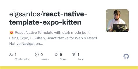 GitHub Elgsantos React Native Template Expo Kitten React Native Template With Dark Mode