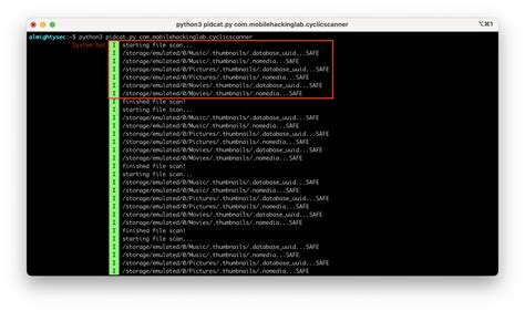 mobile hacking lab cyclic scanner 0xalmighty