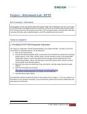 Exploring Protocol With Wireshark Course Hero
