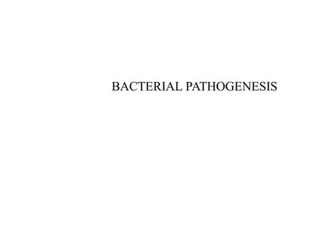 Bacterialpathogenesis 120607022339 Phpapp02 Pptx