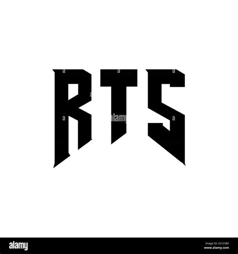 Rts Letter Logo Design For Technology Company Rts Logo Design Black And White Color Combination