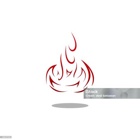 크리에이티브 파이어 플레임 로고 디자인 아이코닉 파이어 로고 템플릿 로고 기호 아이콘 스톡 일러스트 가연성에 대한 스톡 벡터
