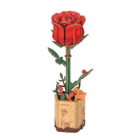 Wooden Diy Red Rose Craft Rokr Jaycar Australia