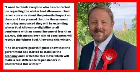 Statement Regarding The Winter Fuel Allowance Toby Perkins Labour Mp