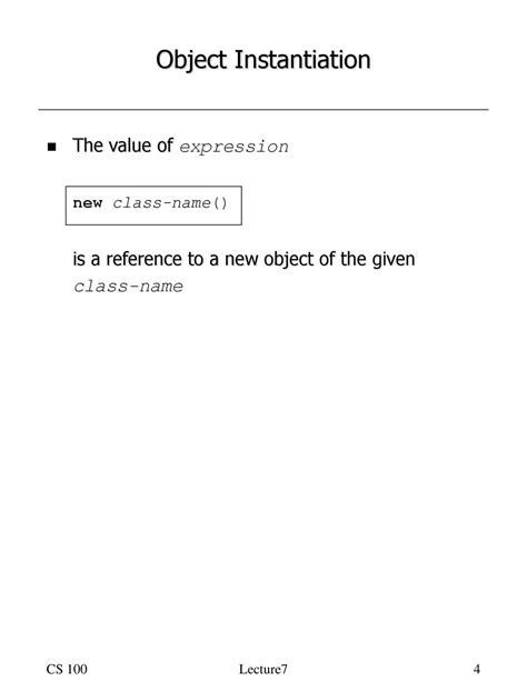 Cs100j Lecture 7 Previous Lecture This Lecture Java Constructs Ppt