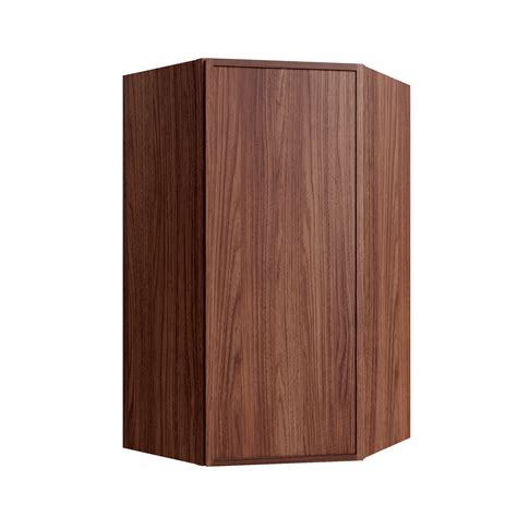 Oslo Walnut 24 X 36 Wall Diagonal Corner Cabinet Discount Custom