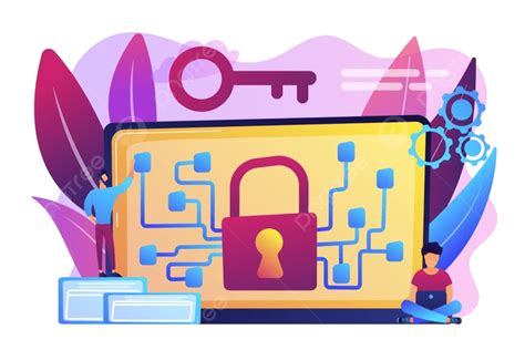 Blockchain Key Vector Design Images Cryptographic Officer And System Administrator Create