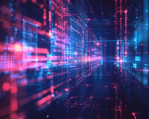 Meld An Abstract Representation Of Quantum Mapping With Cyber Security Matrices Stock
