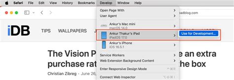 How To Use Safari Web Inspector On Mac Ipad And Iphone
