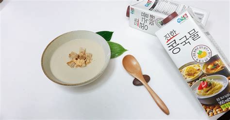 정식품 콩국물로 만드는 초간단 영양건강 콩스프