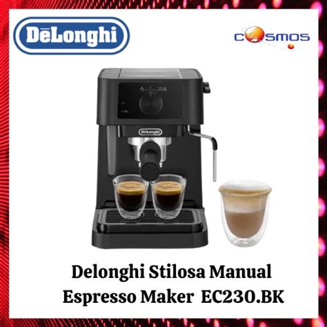 Delonghi Stilosa Manual Pump Coffee Machine Ec230bk Shopee Malaysia