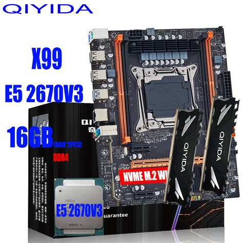 Qiyida X Motherboard Set Lga Kit With Intel Xeon E V Cpu Gb G Ddr Ecc Ram