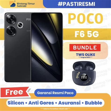 Promo Xiaomi Poco F G GB GB Garansi Resmi Tahun Titanium Cicil X