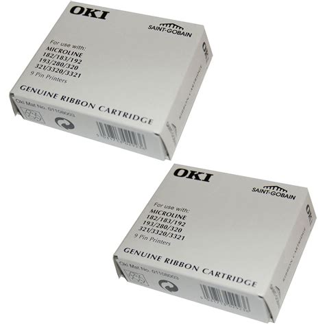 Original Oki 09002303 Black Fabric Ink Ribbon 09002303 Oki Microline 320 Elite Printer Oki