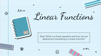 Identifying Linear Functions Pear Deck Slides By Kendra Norgren