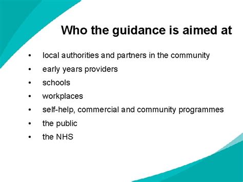 Obesity Implementing Nice Guidance December 2006 Nice Clinical