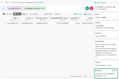 Building Deep Learning Models With Keras Inside Exploratory By