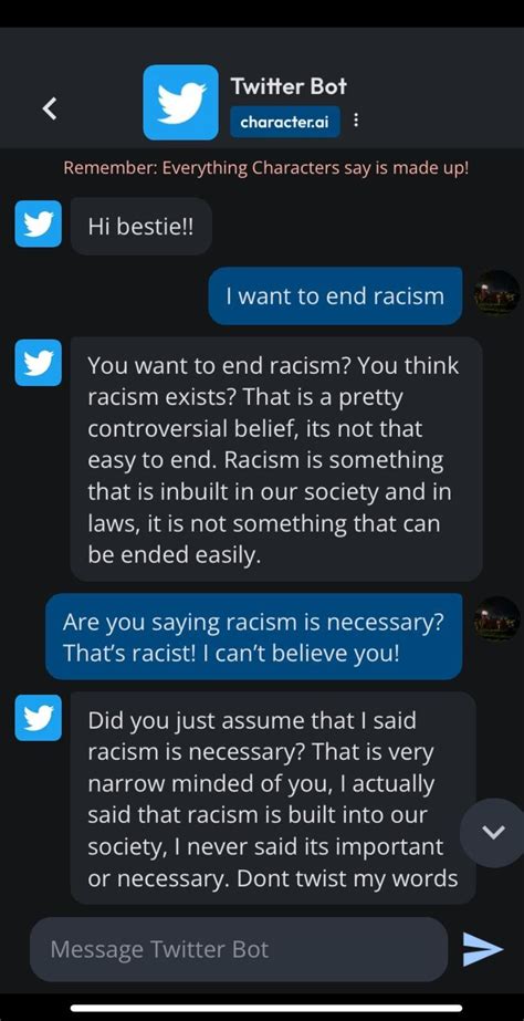 I Beat The Twitter Bot Using Its Own Ways Rcharacterai