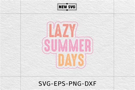 Lazy Summer Days Graphic By Clipart · Creative Fabrica