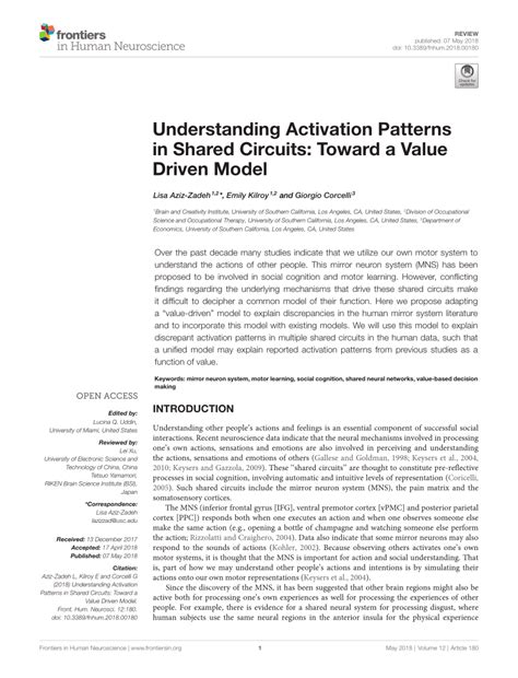 Pdf Understanding Activation Patterns In Shared Circuits Toward A