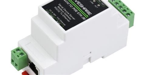 Waveshare Industrial Serial Server RS To PoE Ethernet Module WS