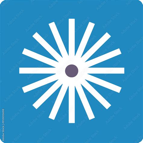 햇살 패턴 방사형 디자인 일러스트 아이콘 밝은 이미지 단순 기하학적 모양 Stock Vector Adobe Stock