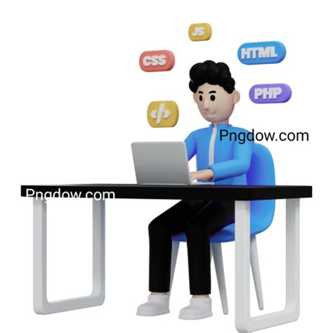 Free Vector Transparent Background Man Programming D Photo Pngdow Millions Of