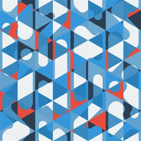 Colourful Wave Mosaic Seamless Pattern Royalty Free Vector