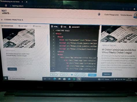Tarsha Mounic On Linkedin Completed Coding Practice 5 Developed News