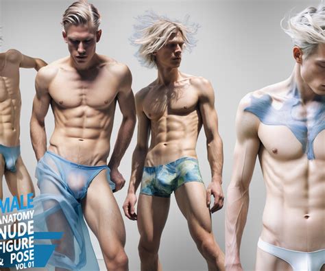 Artstation 300 Male Anatomy Nude Figure And Pose Vol01 Character