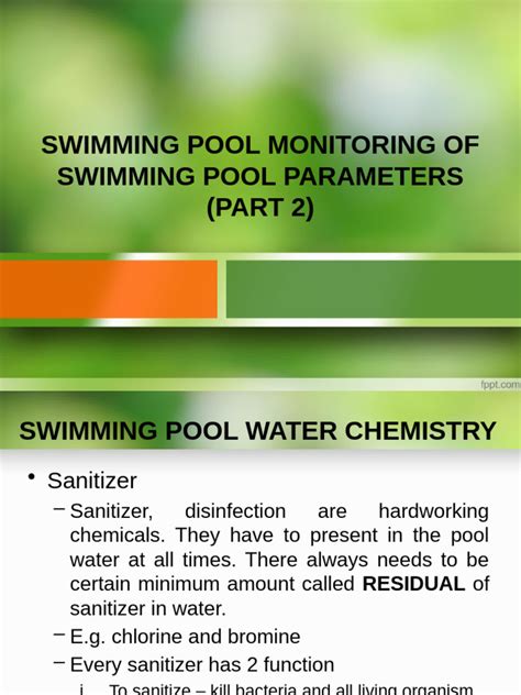 swimming pool monitoring of swimming pool parameters part 2 pdf