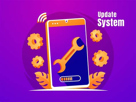 Update Smartphone System With Wrench Symbol Vector Art At Vecteezy