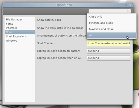 menampilkan tombol shutdown hibernate minimize dan maximize pada