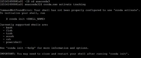 Anaconda使用conda Activate激活环境出错：commandnotfounderror Your Shell Has Not