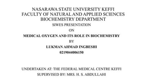 Lukman Ahmad Siwes Presentation Slidespptx